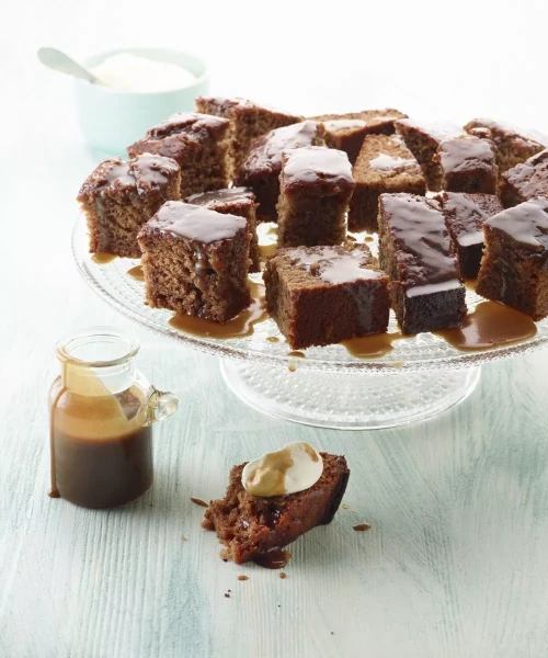 Sticky dadelcake met karamel